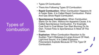 Combustion and flame | PPTX | Chemistry | Science