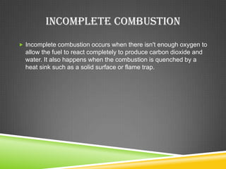 Combustion and fossil fuels | PPTX