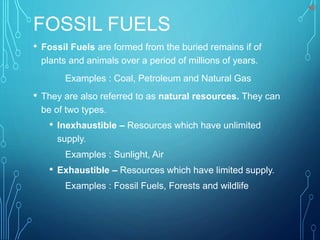 Combustion and fossil fuels | PPTX