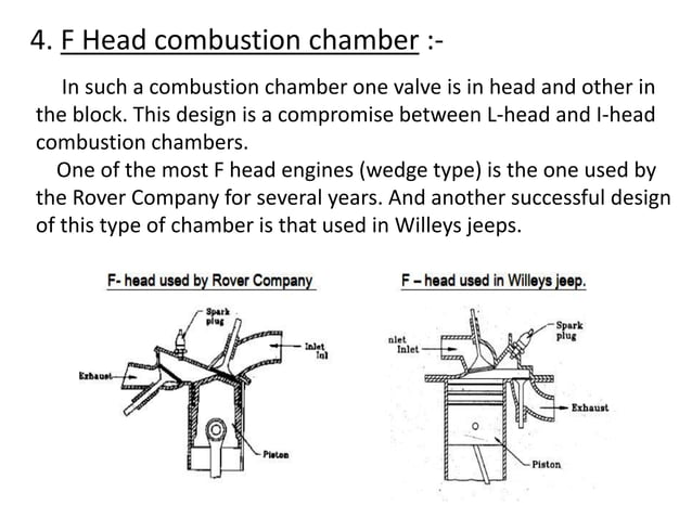 Combustion chambers in si engines | PPTX