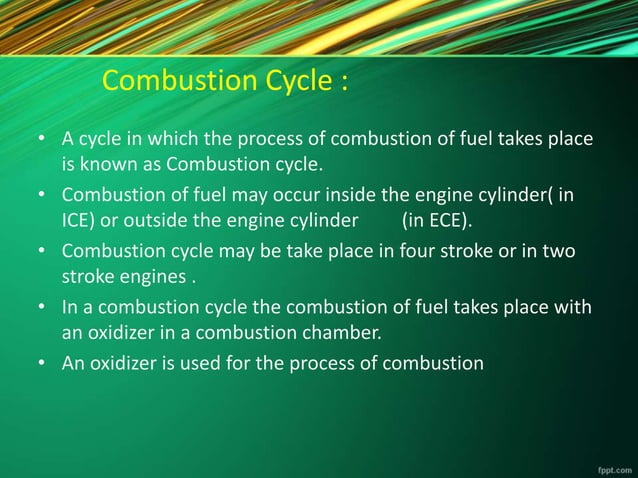 Combustion cycle | PPT