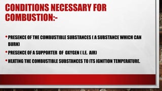 Combustion & flame cbse 8th class SCIENCE PHYSICS | PPTX
