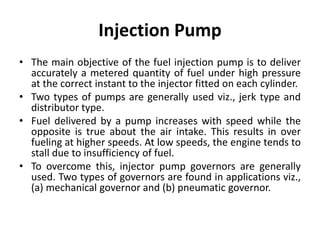 types of fuel injection system and nozzles | PDF