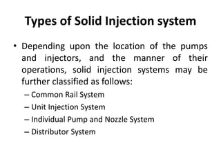 types of fuel injection system and nozzles | PDF