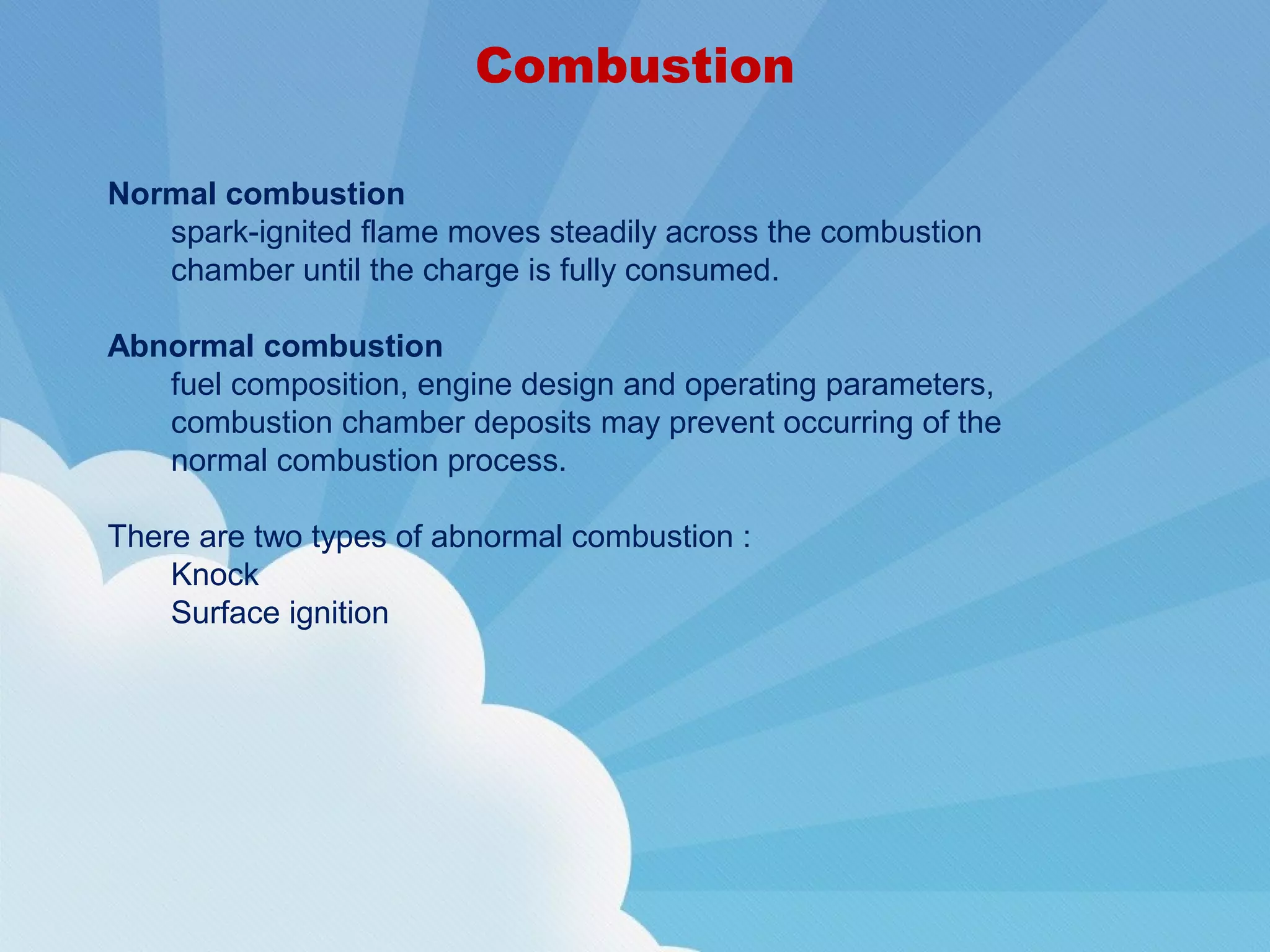 Combustion in si engine | PPT