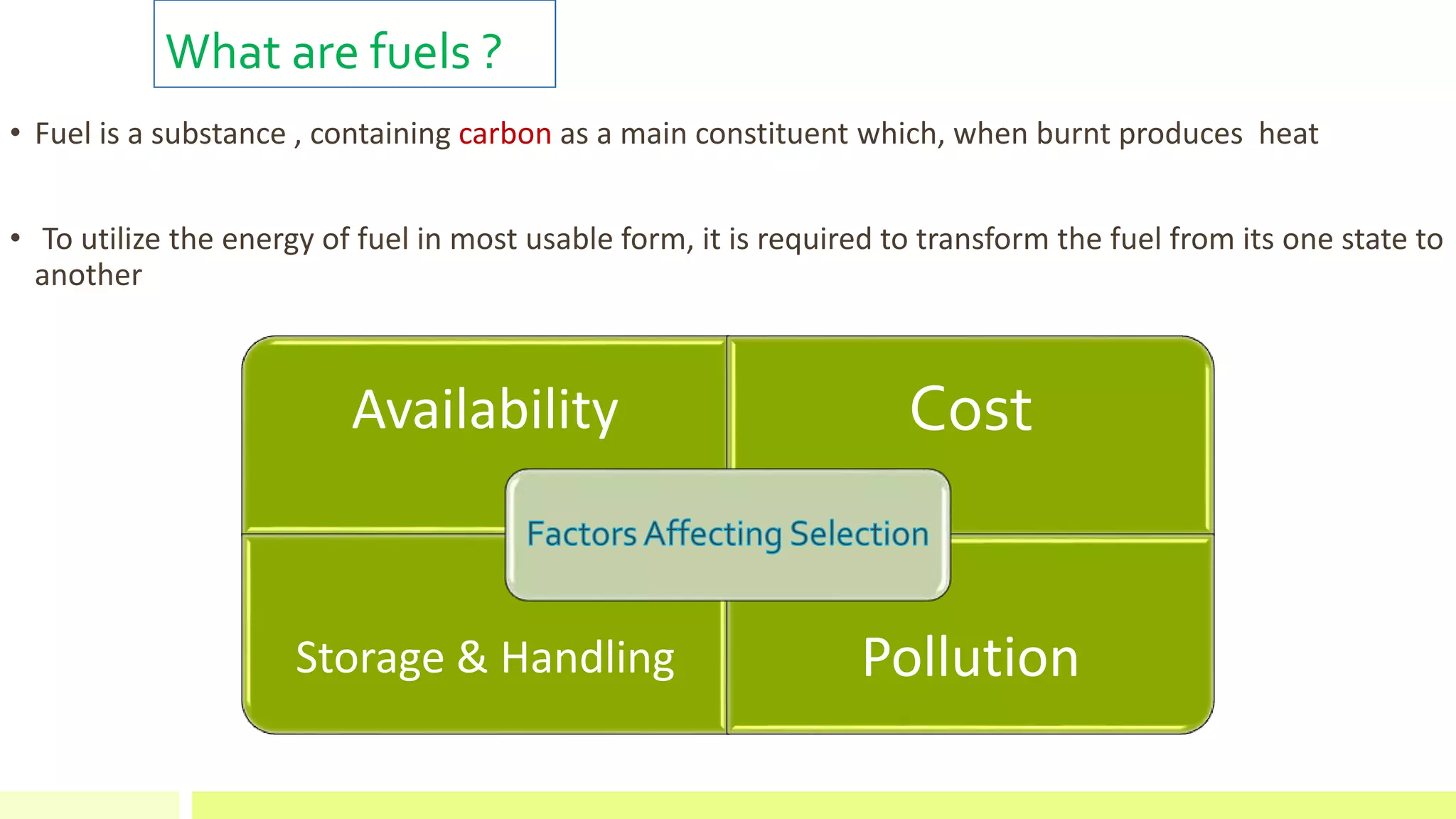 Combustion of fuels | PPTX