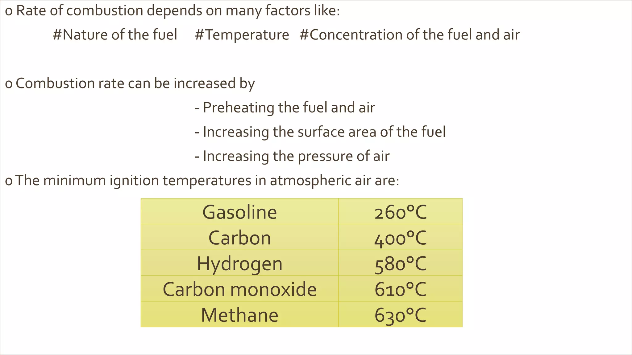 Combustion of fuels | PPTX