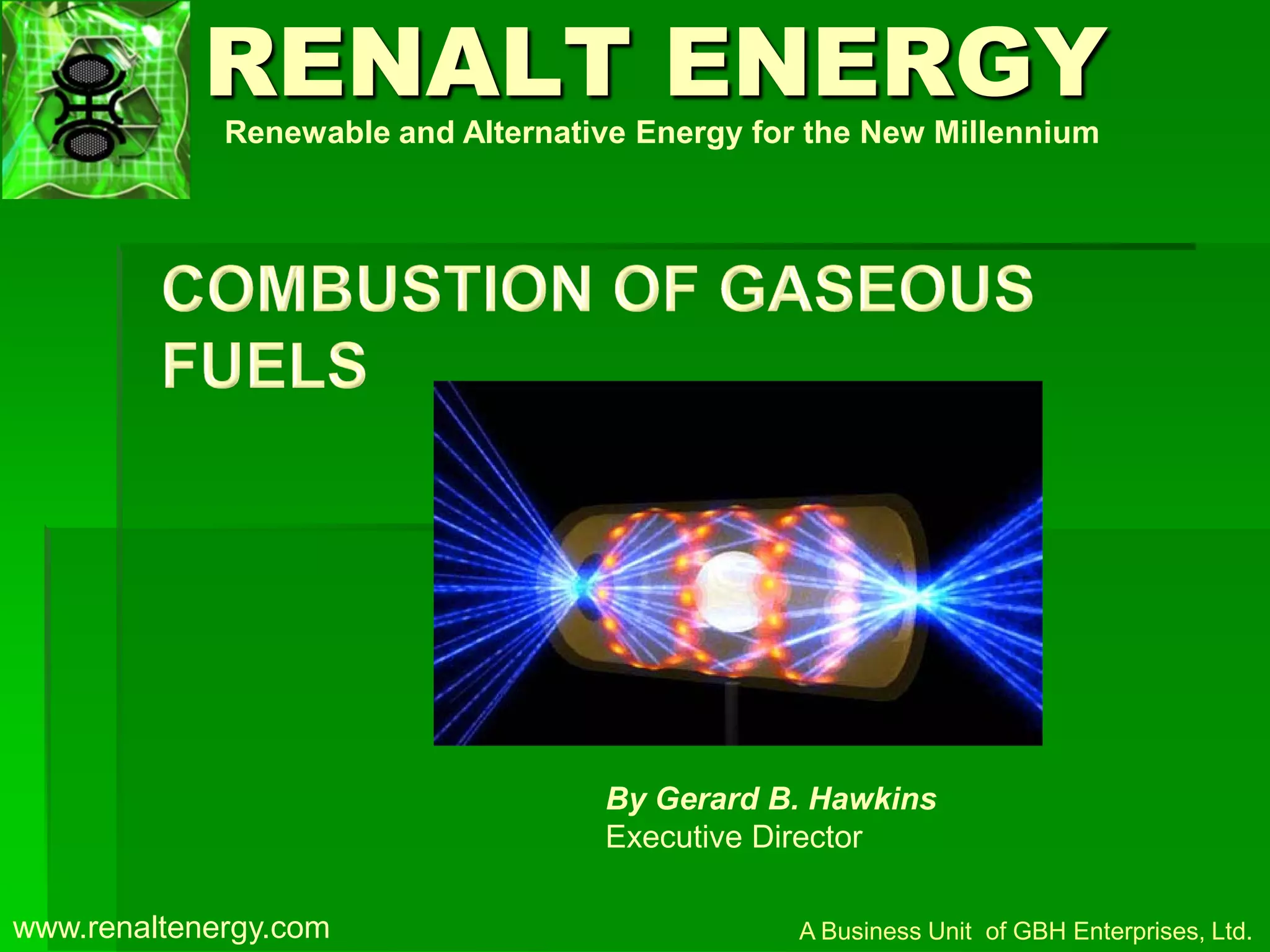 COMBUSTION OF GASEOUS FUELS | PPT