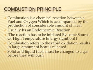 Combustion principle | PPTX