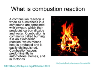 Combustion Reactions | PPT