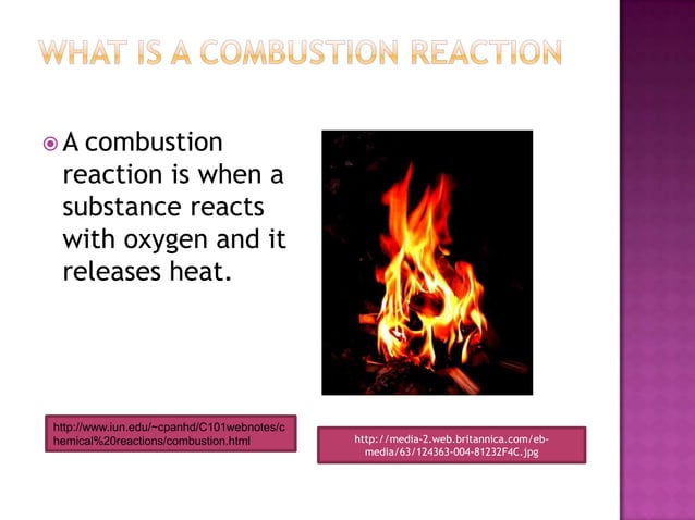 Combustion Reactions Power P Oint | PPTX | Chemistry | Science