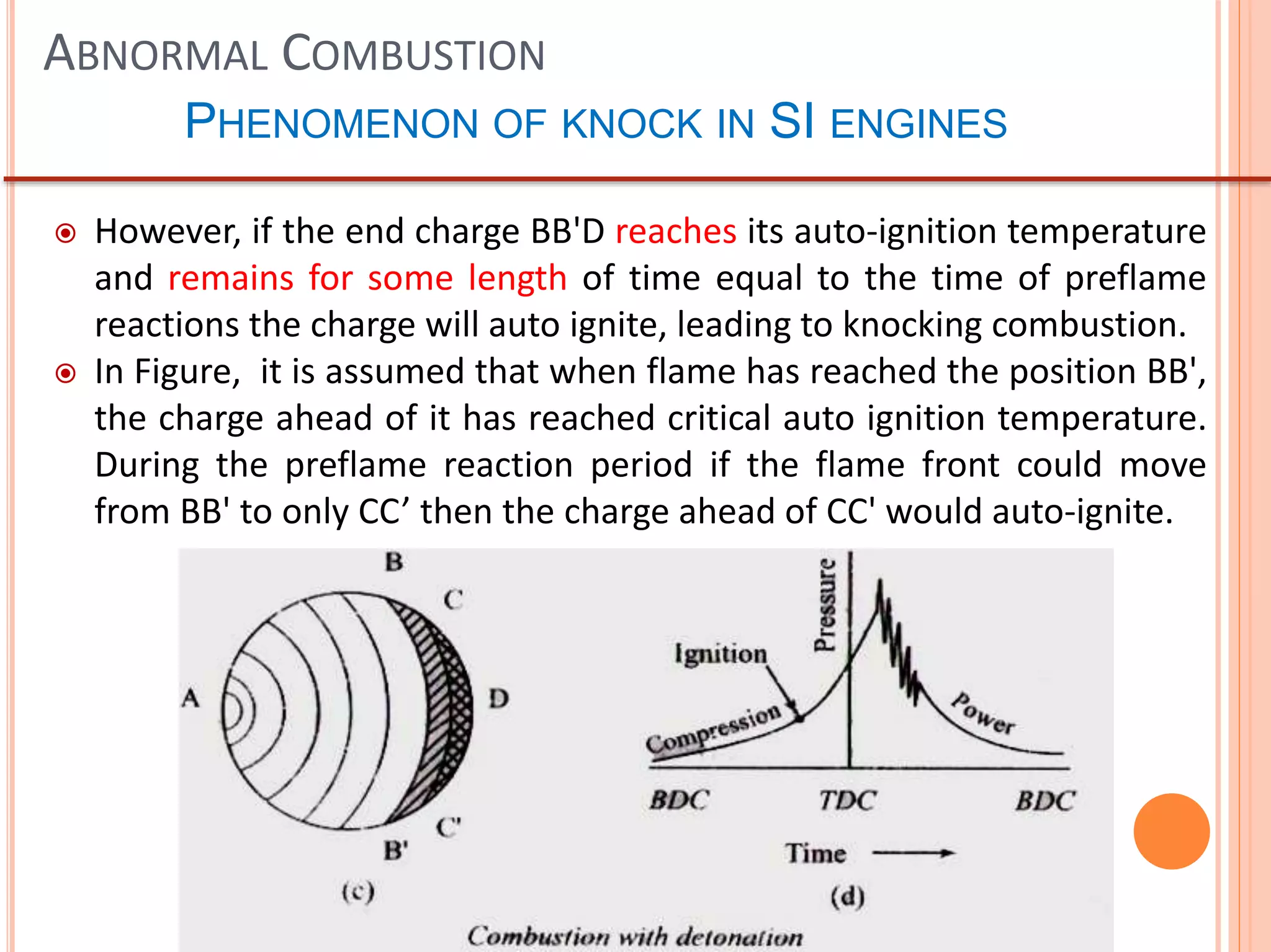 Combustion SI Engines - Unit-III | PPTX | Chemistry | Science