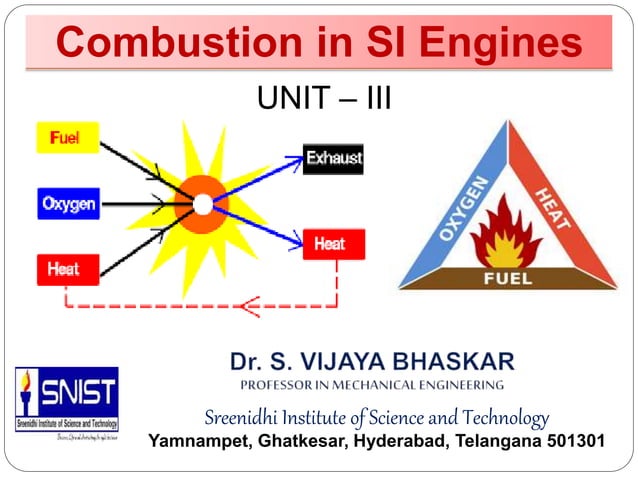 Combustion SI Engines - Unit-III | PPTX | Chemistry | Science