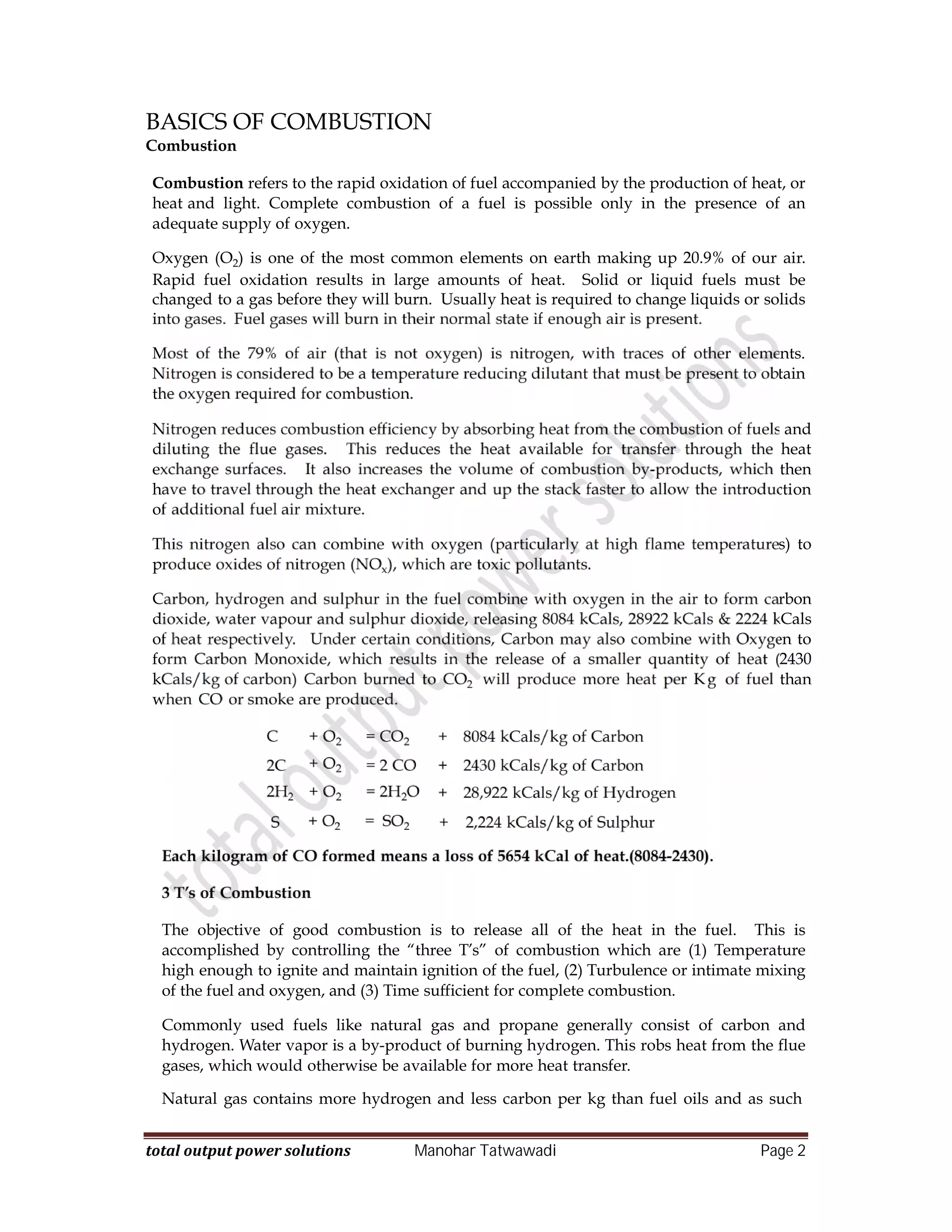 Pulverised Coal Combustion theory | PDF