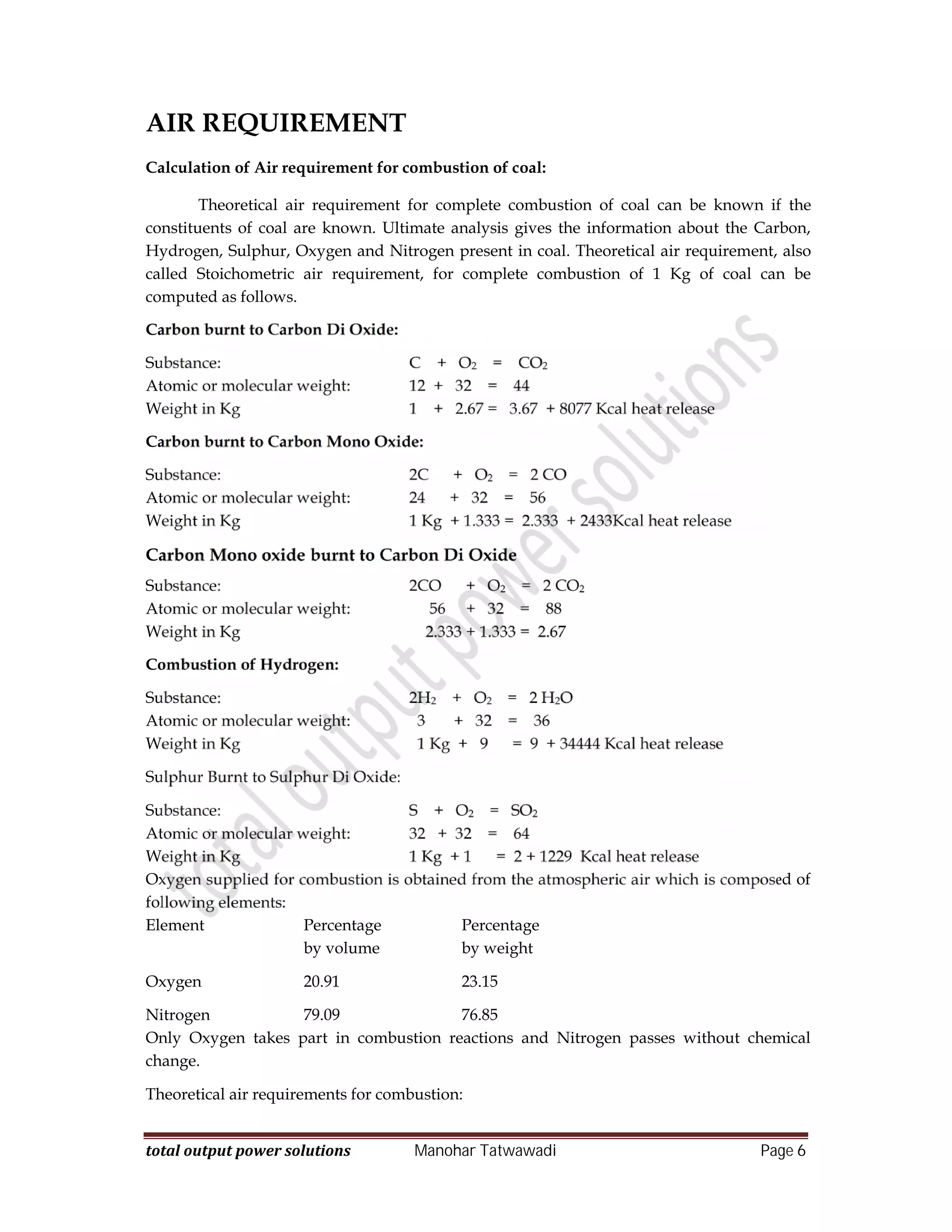Pulverised Coal Combustion theory | PDF