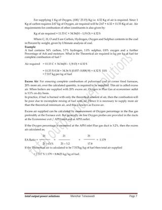 Pulverised Coal Combustion theory | PDF