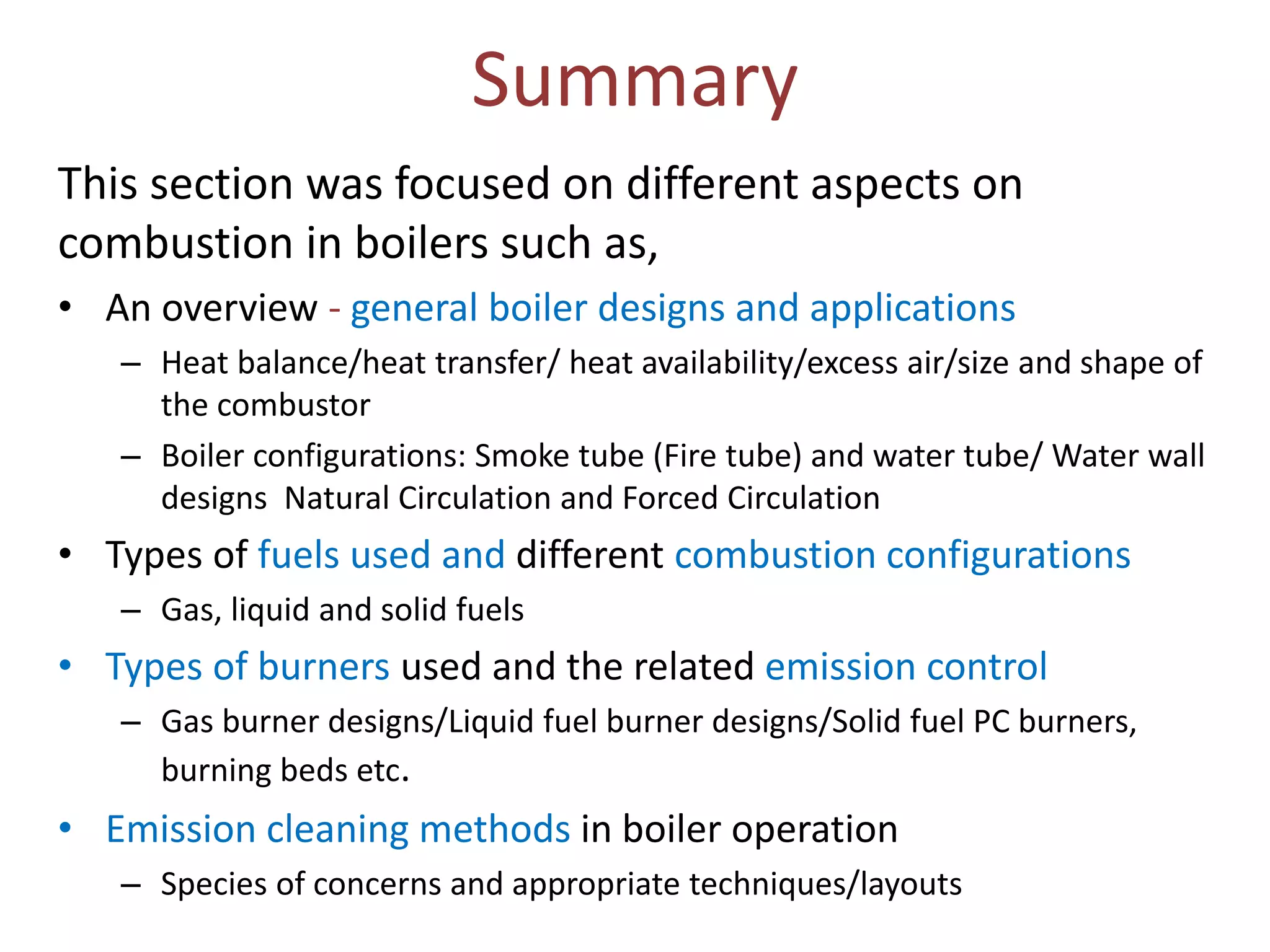 combustion in boilers | PDF