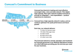 Comcast Business Class Trunks Pri Customer Presentation 0911 (2) | PDF
