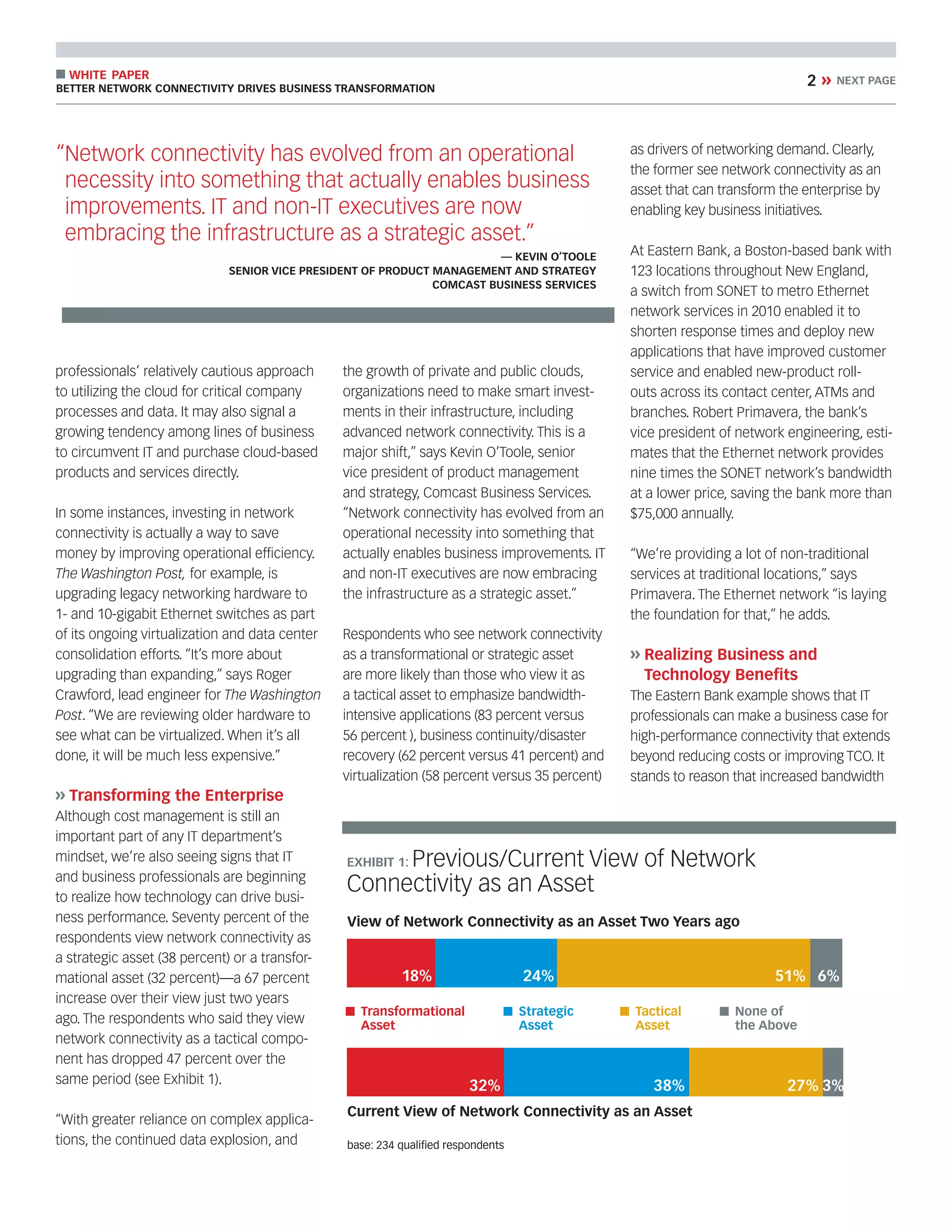 Comcast Metro E Strategic White Paper | PDF
