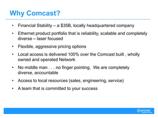 Comcast metro ethernet enterprise services overview | PPT