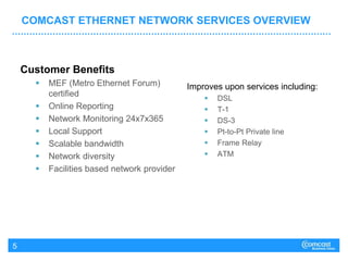 Comcast metro ethernet enterprise services overview | PPT