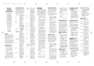 Comcast on demand_remote_manual | PPT