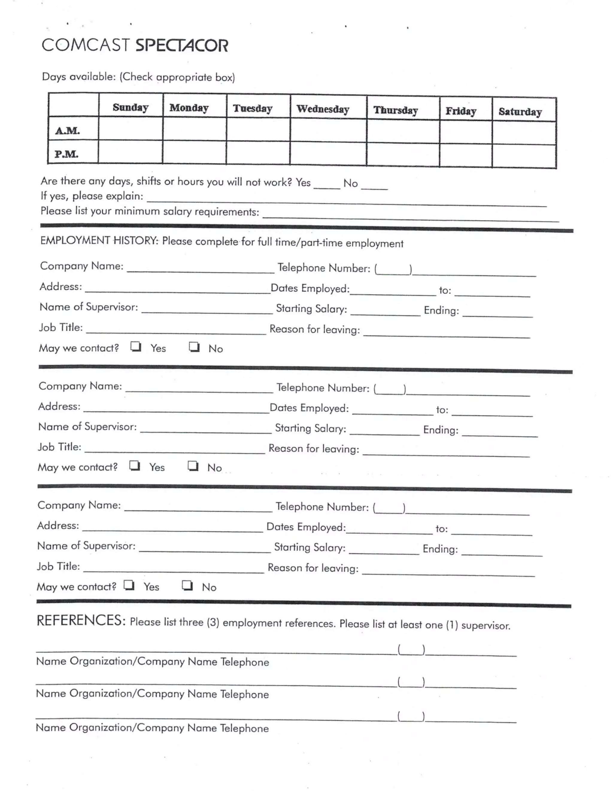 Comcast Spectacor application | PDF