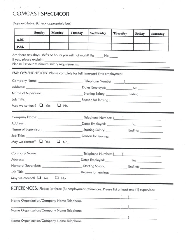 Comcast Spectacor application | PDF