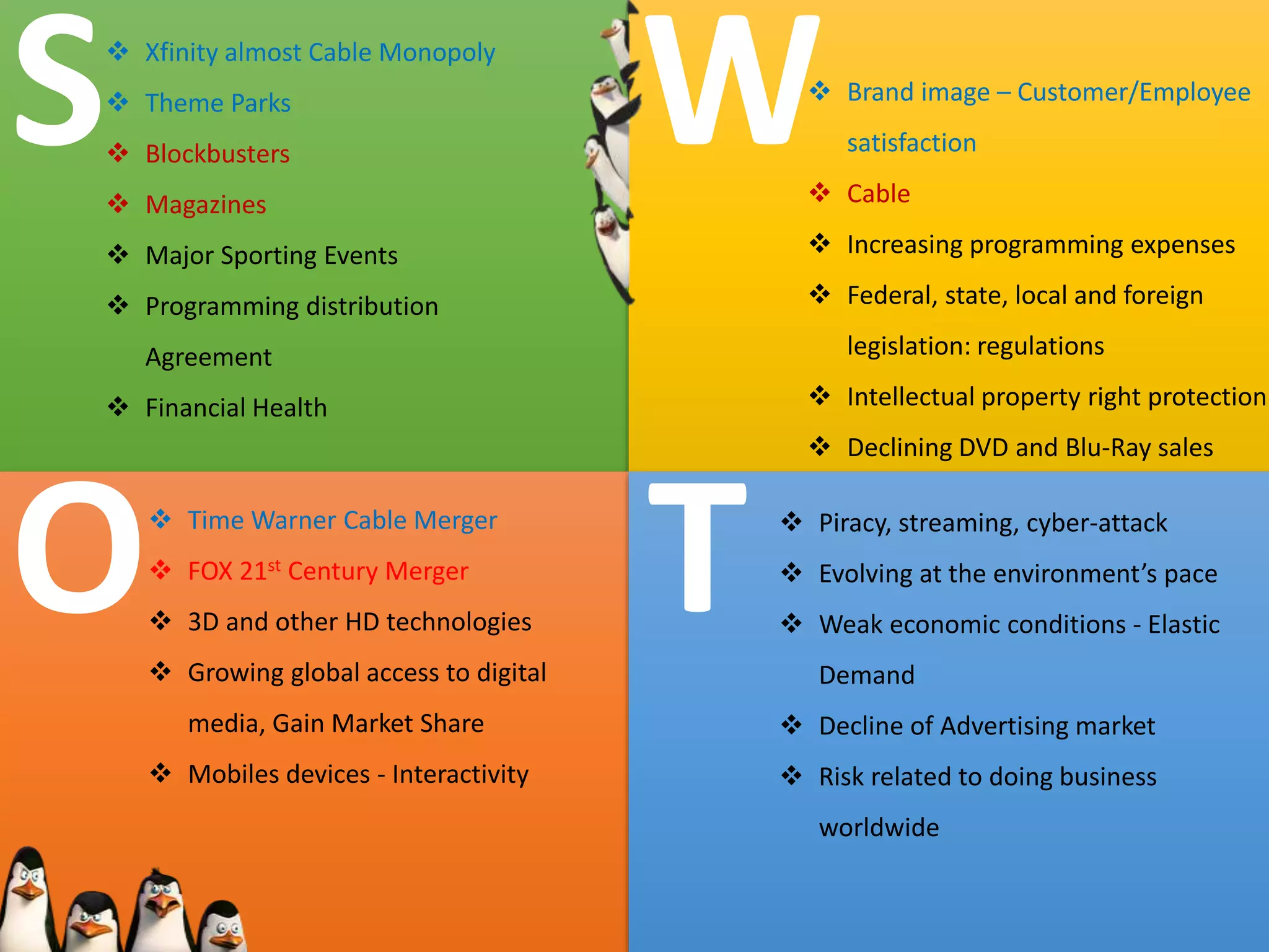 Comcast vs Time Warner | PPTX