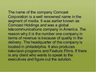 Comcast Xfinity : Customer Support Numbers