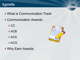 Toastmasters Education Program - Communication Track | PPT