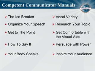 Toastmasters Education Program - Communication Track | PPTX