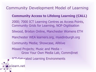 Community Development Model of Learning | PPT