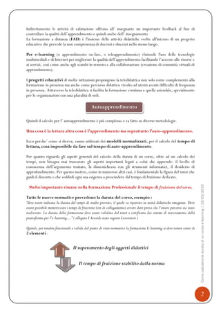 Come calcolare la durata di un corso elearning | PDF