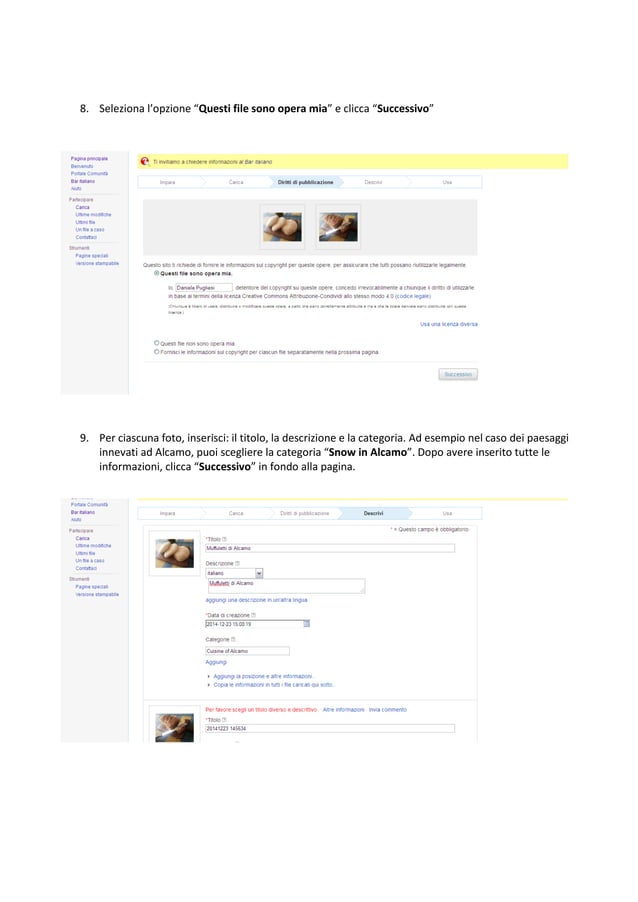 Come caricare le tue immagini su wikimedia commons | PDF | Computing | Technology & Computing