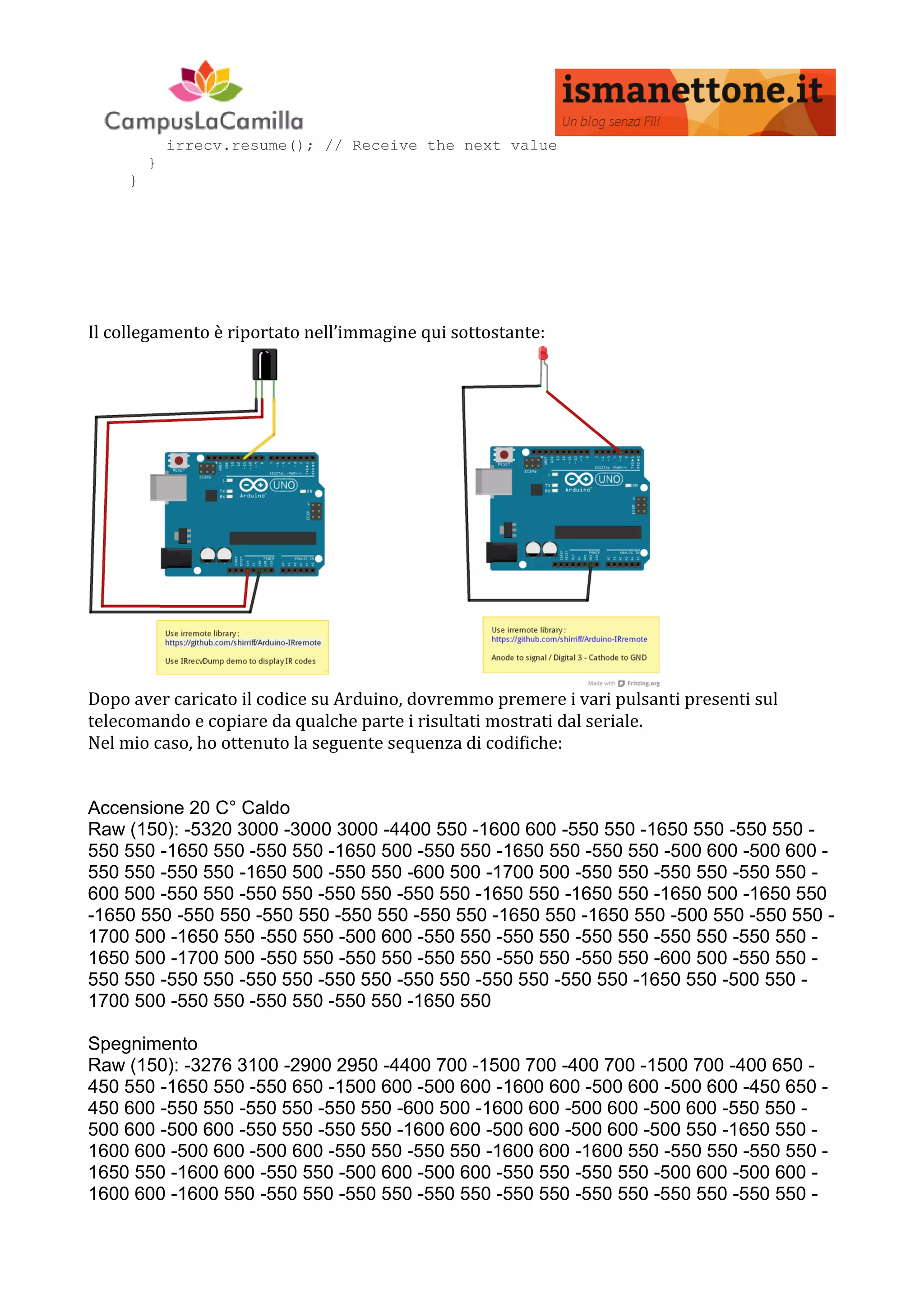 Come comandare il condizionatore di casa con arduino | PDF