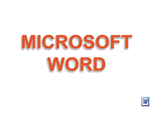 comed2 MS WORD TOPICS 2007.ppt