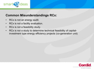 ComEd Retro-Commissioning Program | PDF