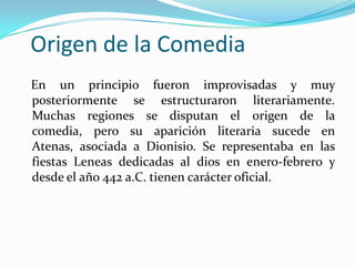 Comedia clásica | PPTX