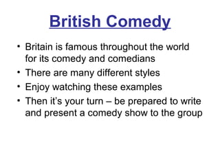 Comedy | PPT