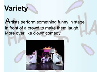 History, Types and Definition of Comedy | PPTX | Comedy | Genres