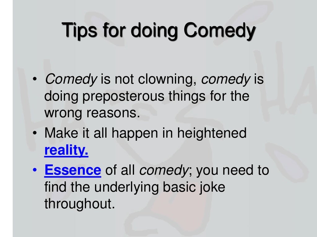 History, Types and Definition of Comedy