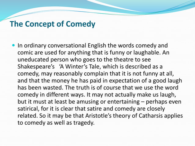 Comedy | PPTX | Comedy | Genres