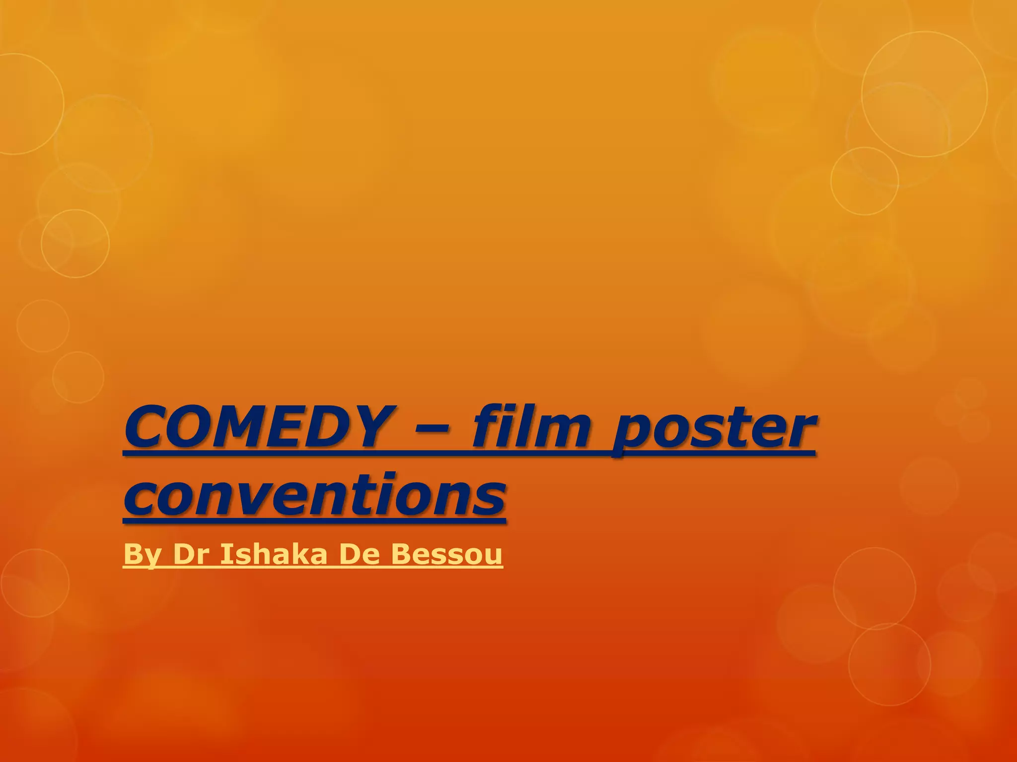 Comedy posters - analysis | PPT
