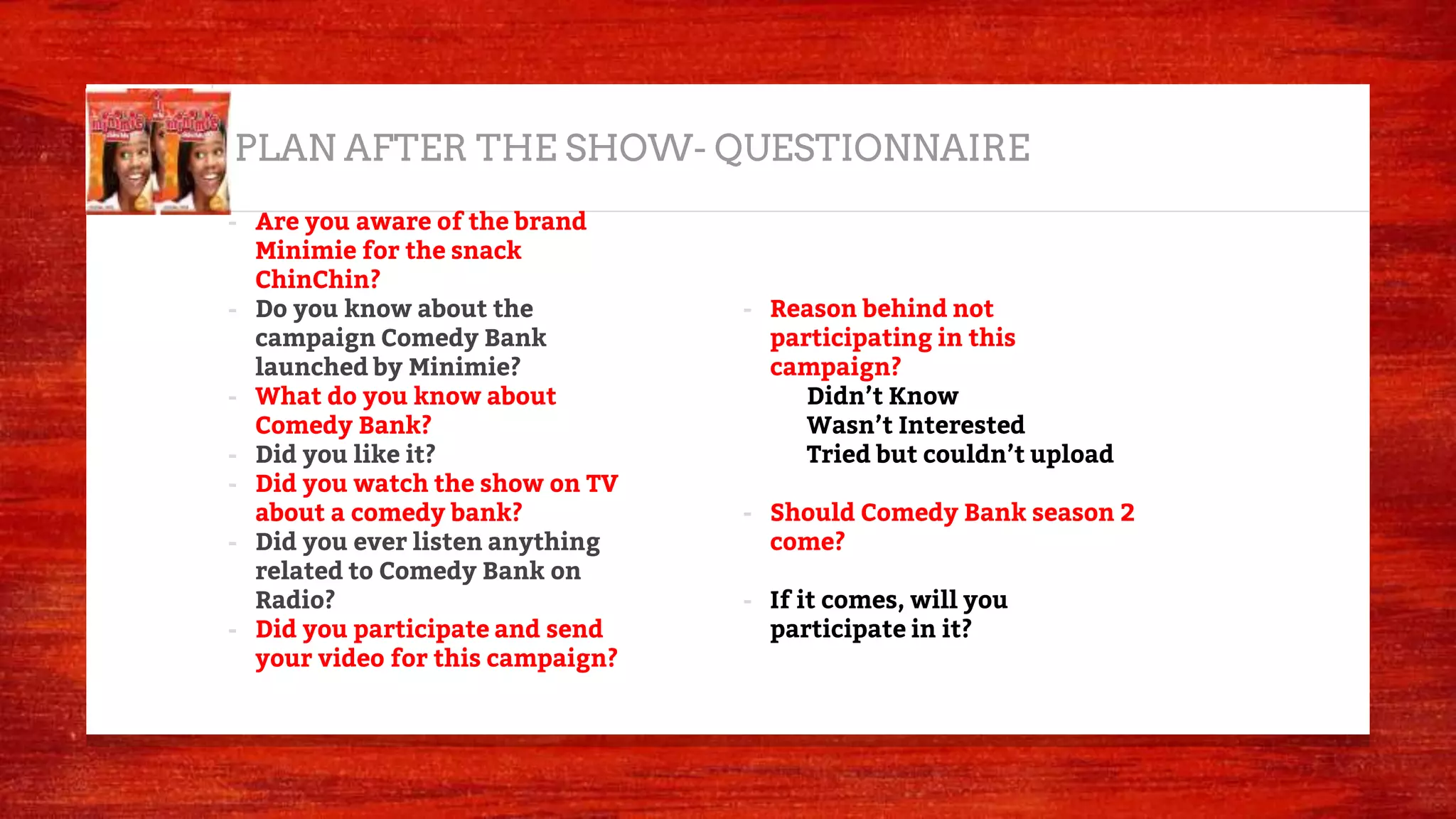 Comedy bank presentation | PPT