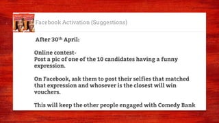 Comedy bank presentation | PPT