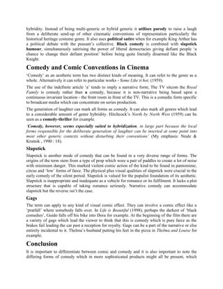Comedy conventions essay. | PDF