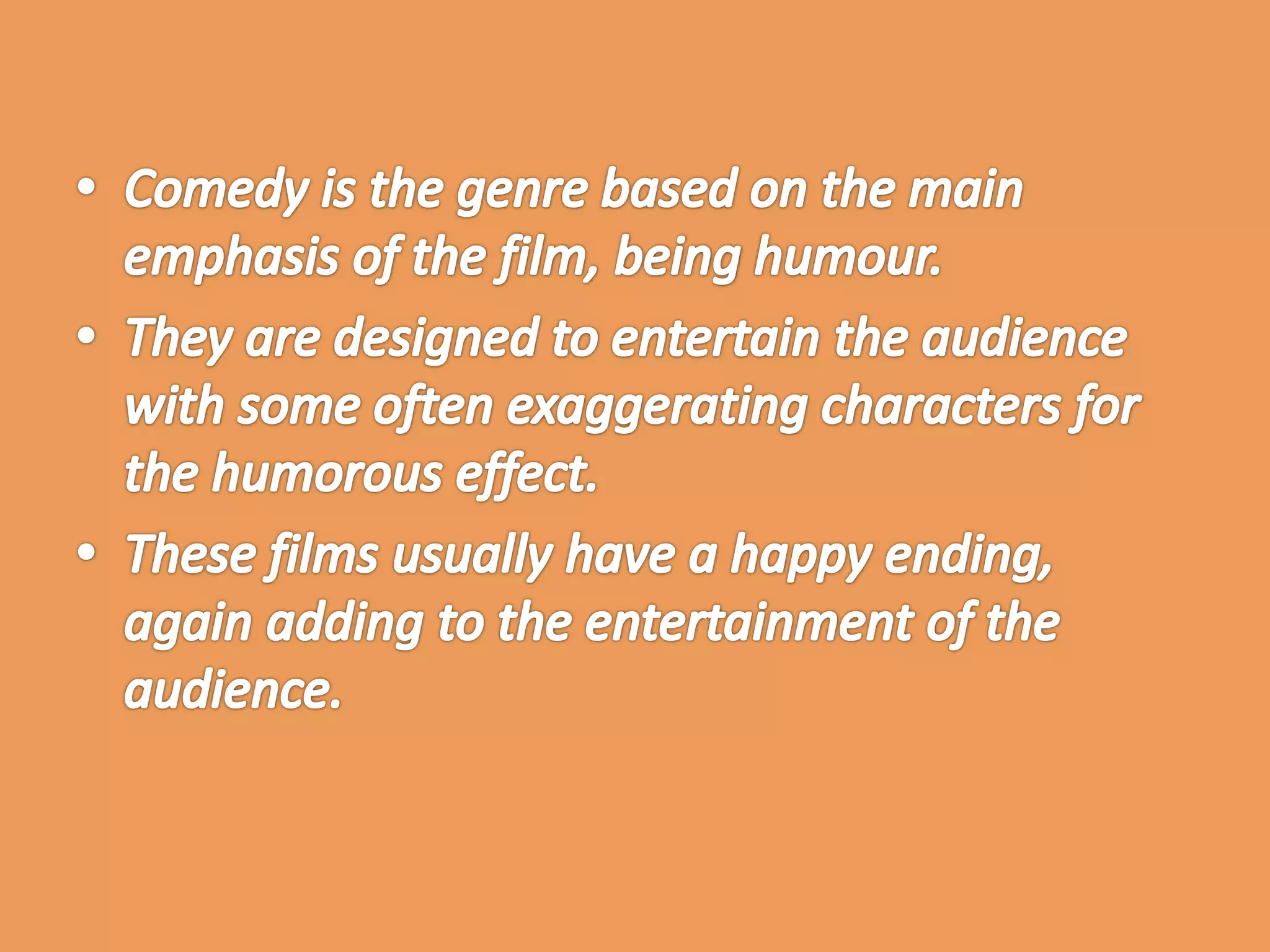 Comedy Genre Research | PPTX