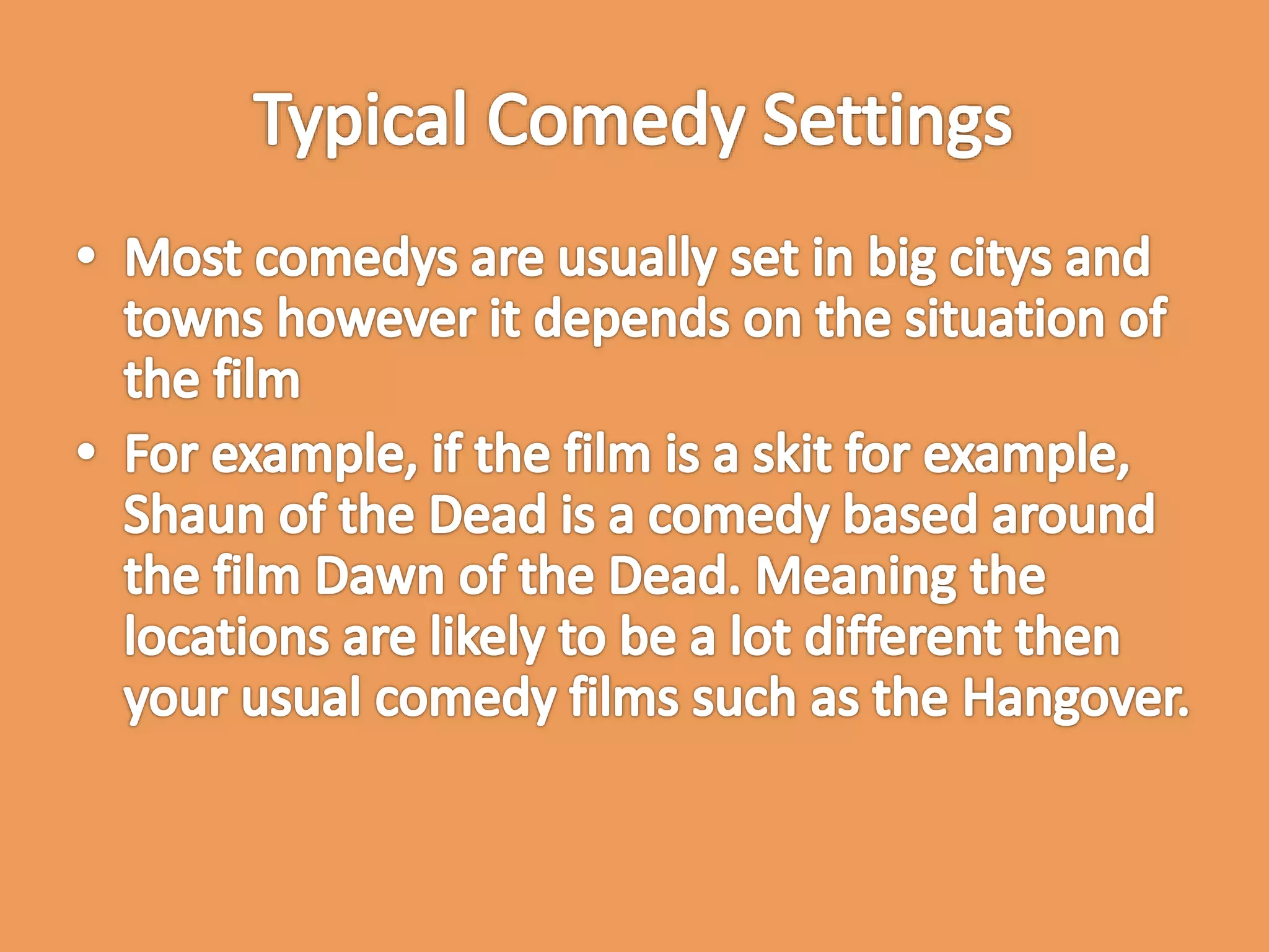 Comedy Genre Research | PPTX