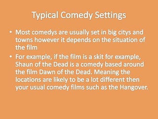 Comedy Genre Research | PPT